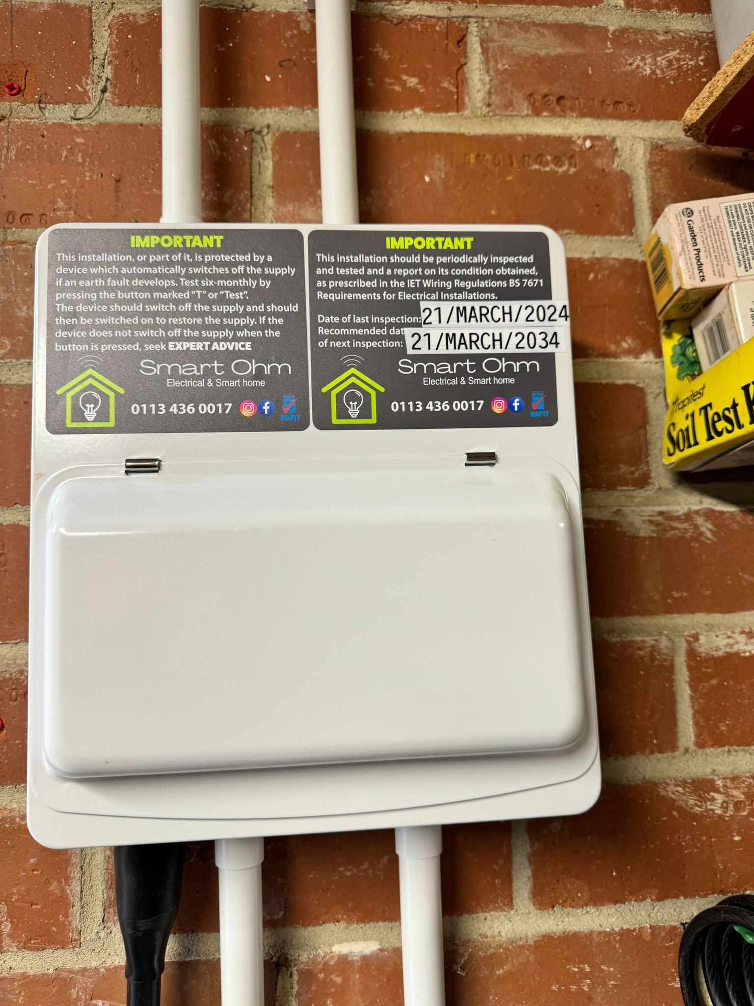 Secondary Consumer Unit Installation